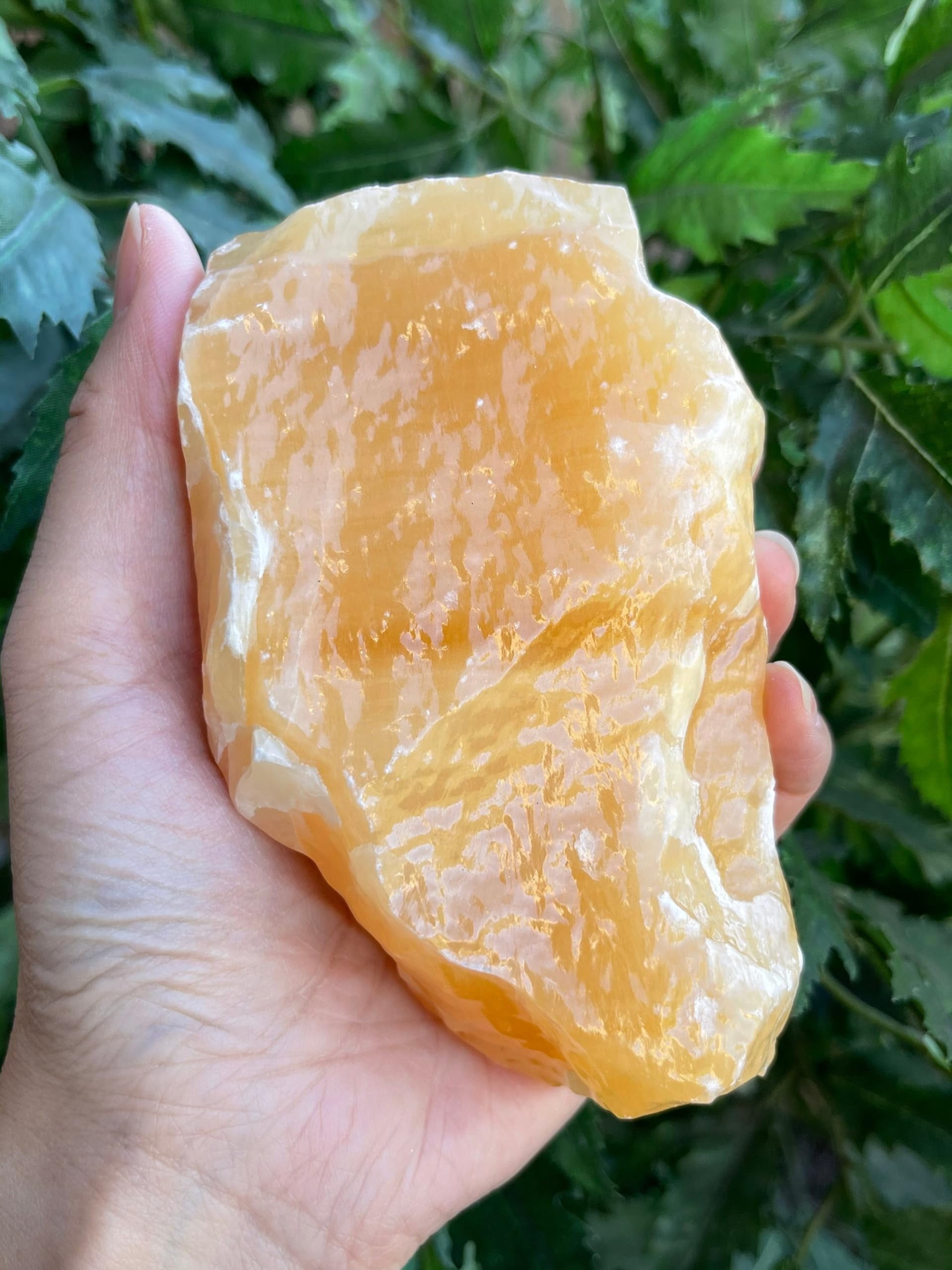 Extra Large Orange Calcite Rough Natural Stones, Jumbo Raw Calcite ...