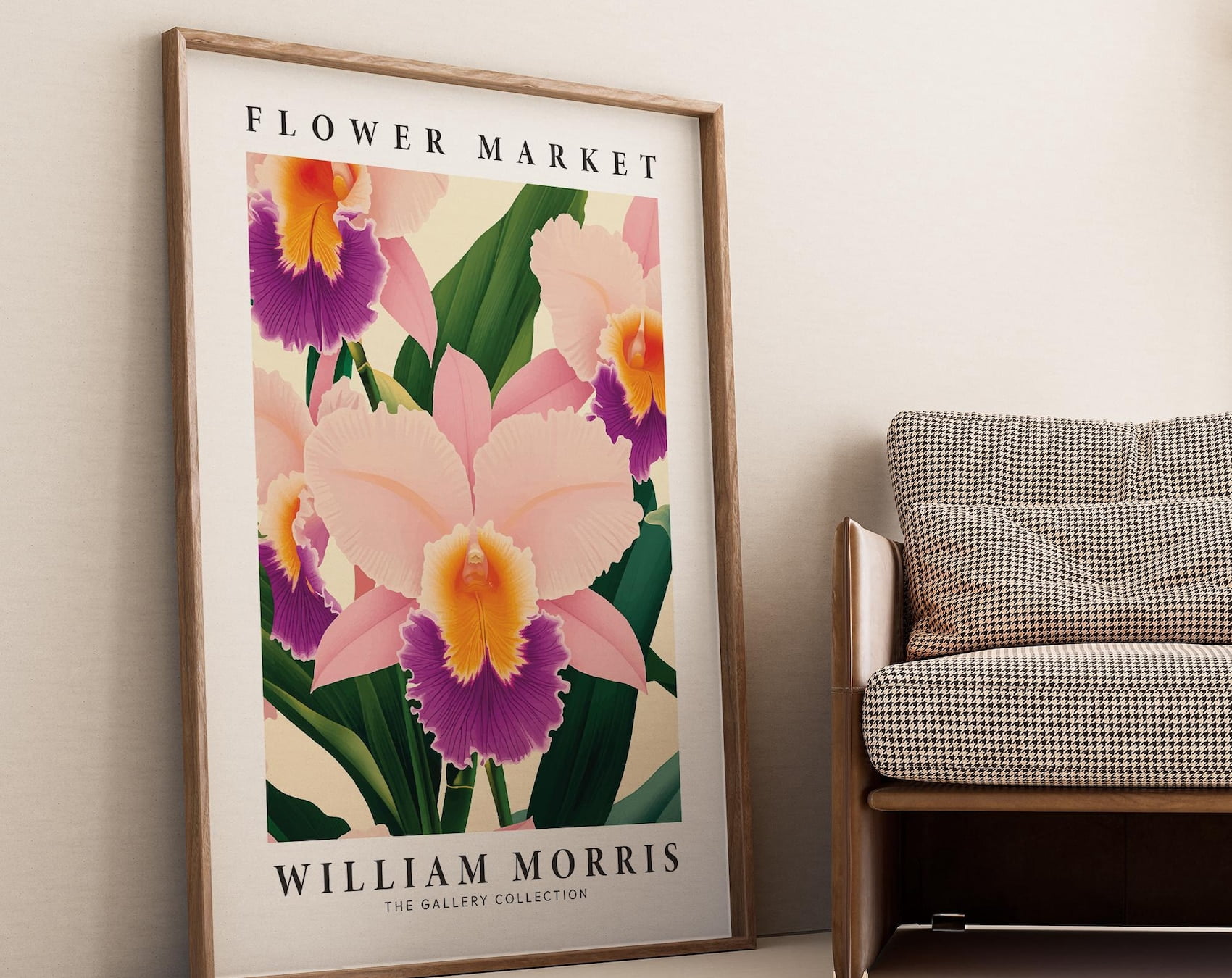 Extra Large Orchid Floral Print Flower Poster for Living Room Floral ...