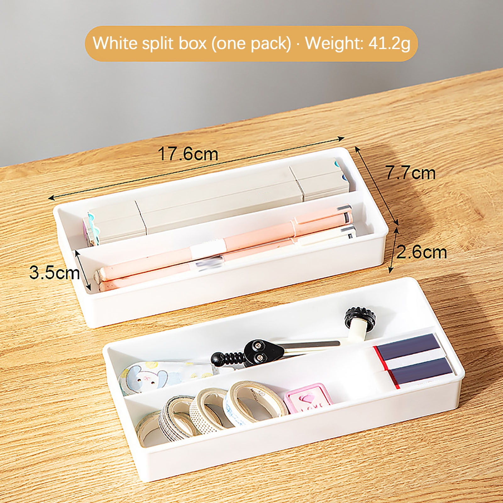 Extra Large Pencil Case Stackable Plastic Pencil Box Translucent Clear ...