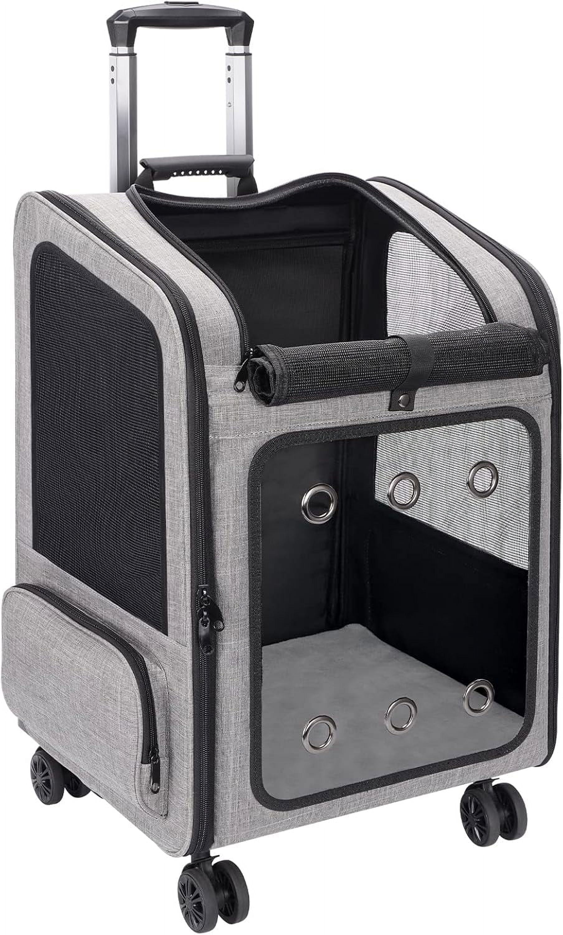 Extra Large Pet Carrier Backpack with Wheels Cats Under 30 Lbs, for ...
