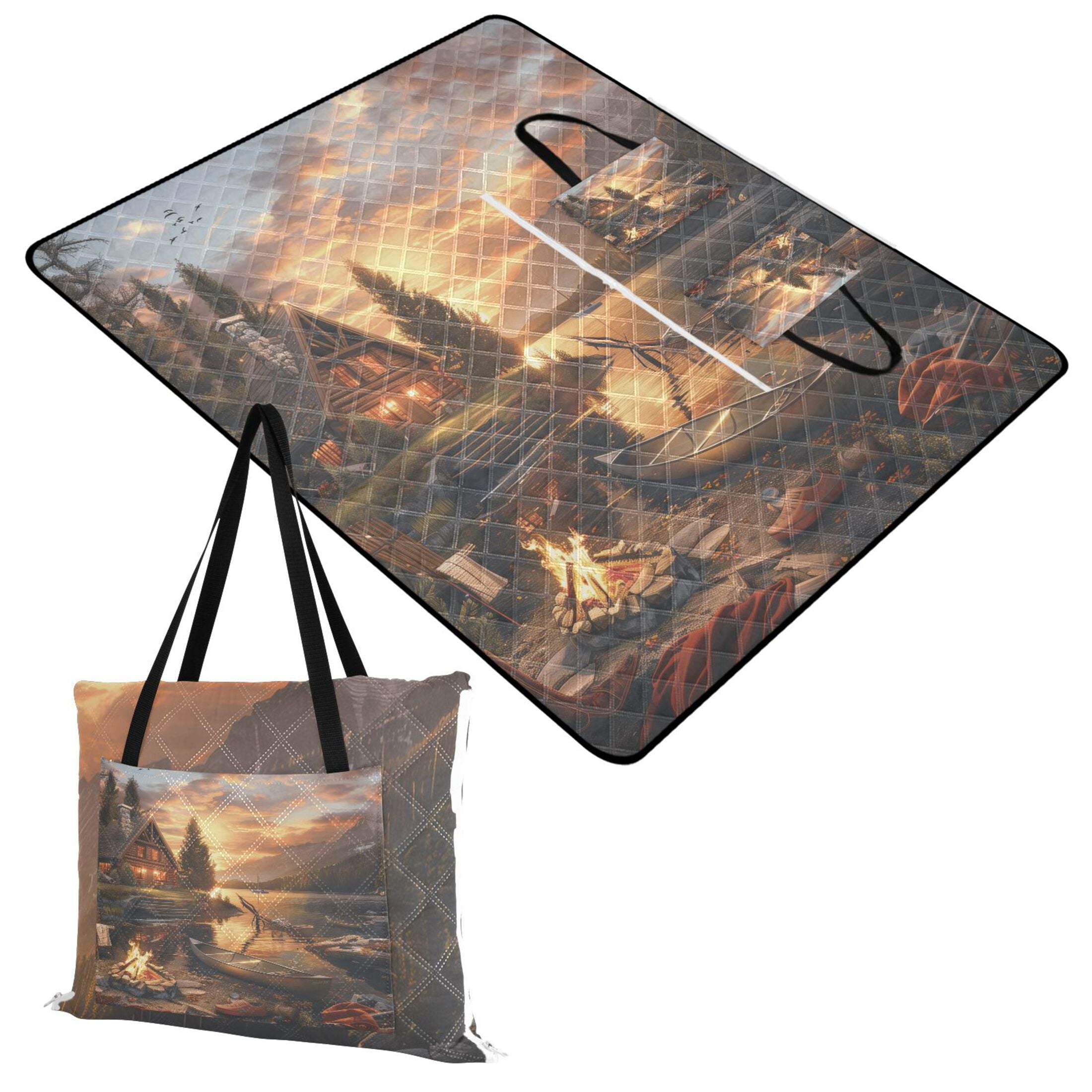 Extra Large Picnic Beach Blanket Waterproof Sand Proof Portable Outdoor ...