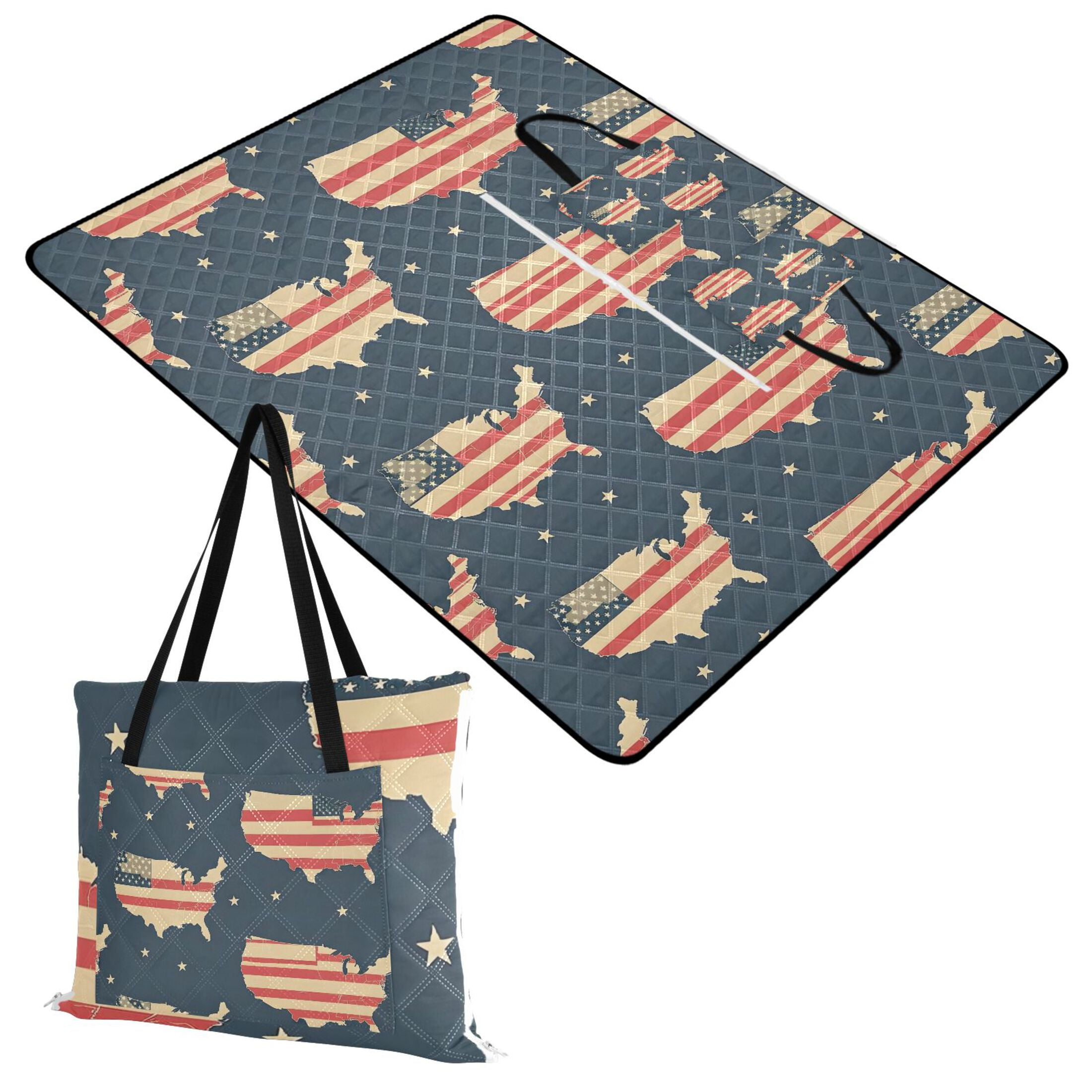 Extra Large Picnic Beach Blanket Waterproof Sand Proof Portable Outdoor ...