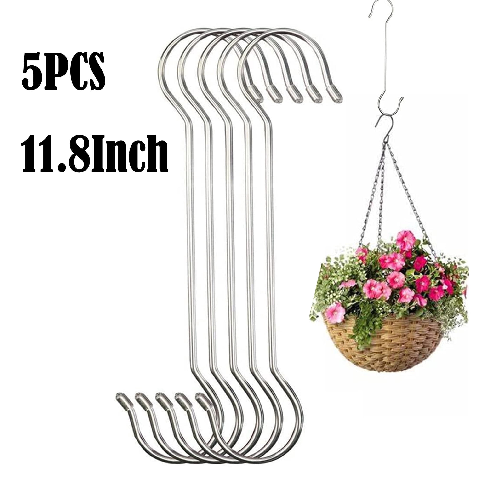 Extra Large Plant S Hooks (5 Pack 12 inch) Rust Resistan Heavy Duty ...
