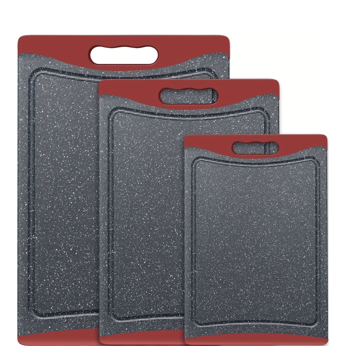 Extra Large Plastic Cutting Board Set (3-Piece) – Dishwasher Safe ...