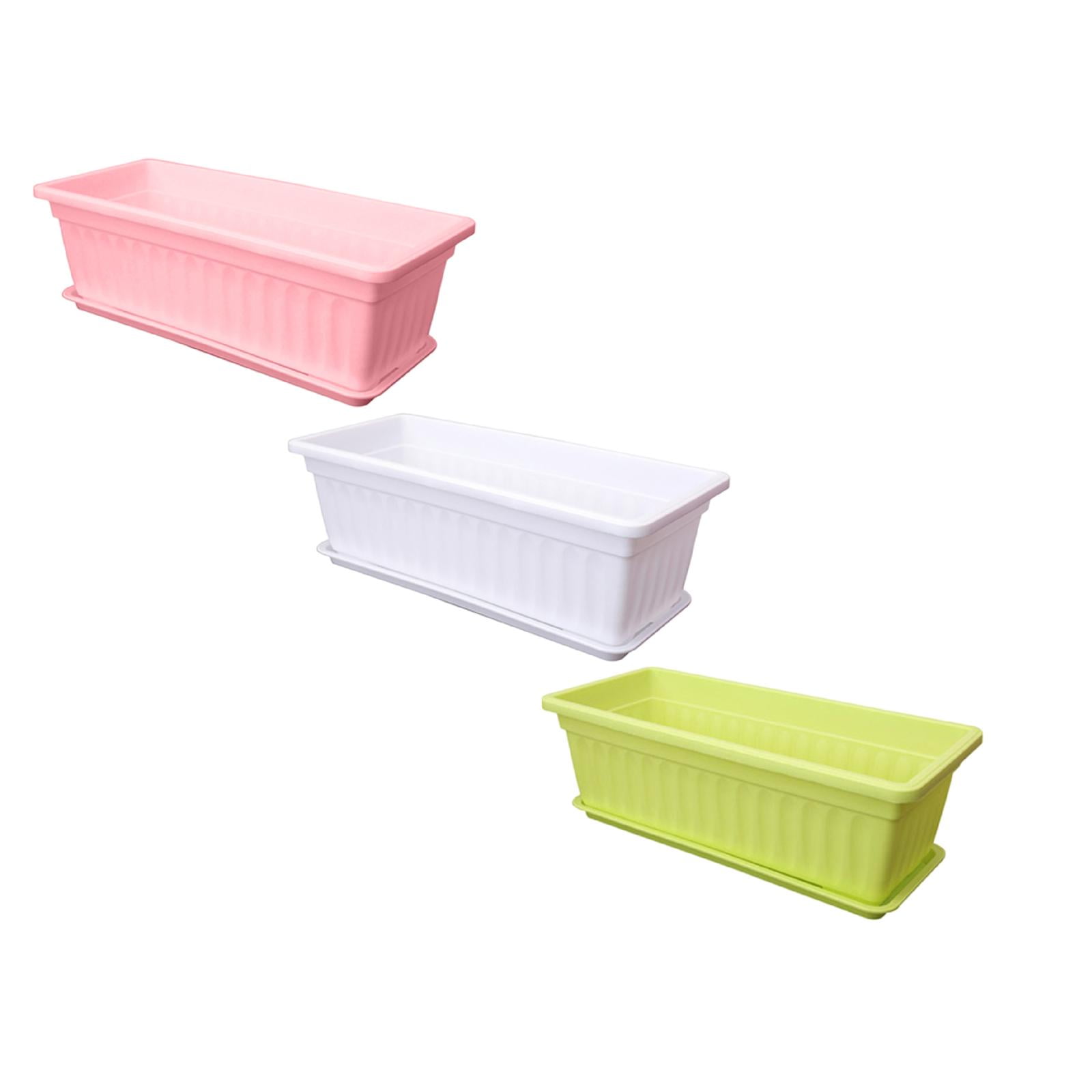 Extra Large Window Box Planter - 17 Inch Rectangular Vegetable & Flower ...