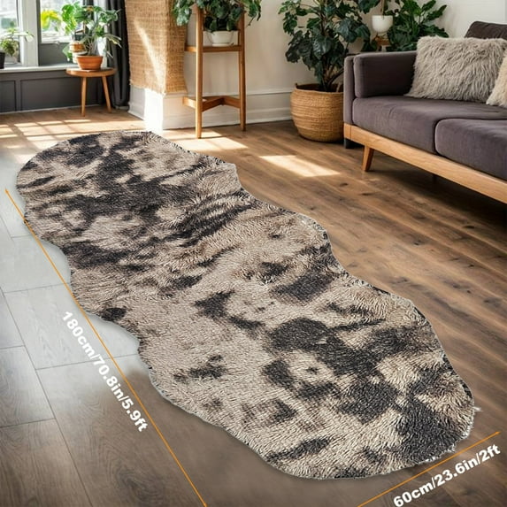 Extra Large Plush Velvet Fleece Runner Rug for Bedroom, Bathroom, and ...