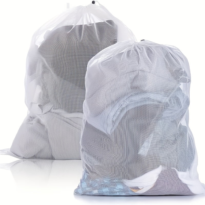 Extra Large Polyester Fiber Drawstring Laundry Bag 23.62x35.43inch ...