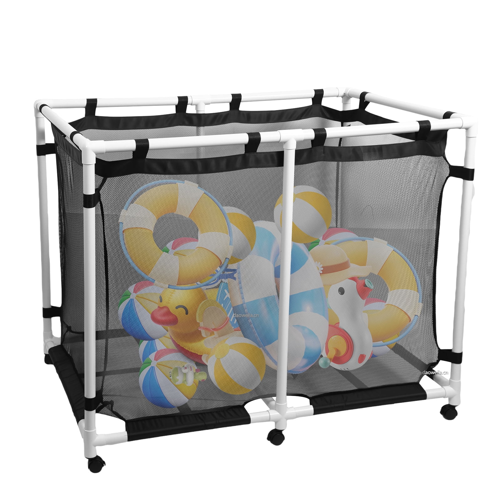 Extra Large Pool Storage Bin, 142 Gallons, 48.4’’ L, Rolling Poolside ...