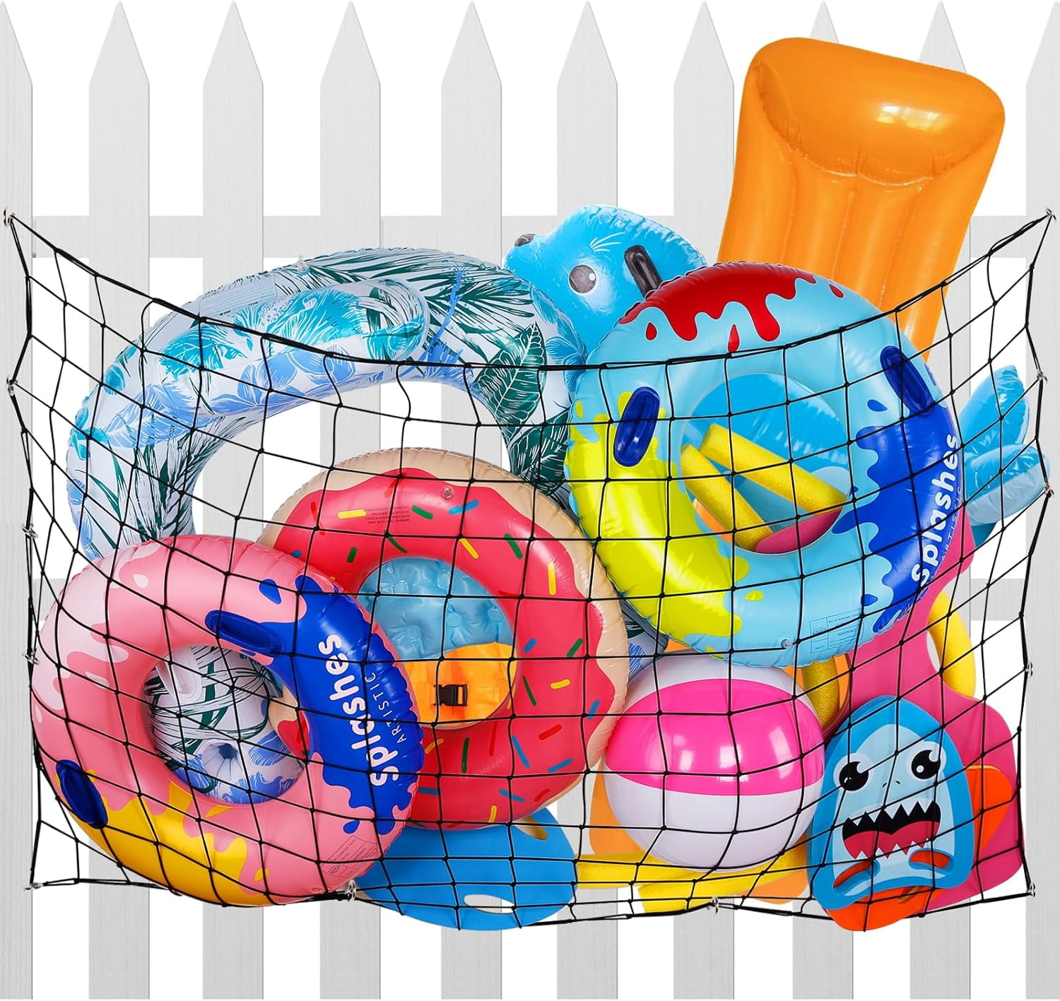 Extra Large Pool Toy Float Storage Net - 71 * 47in Hanging Heavy-Duty ...
