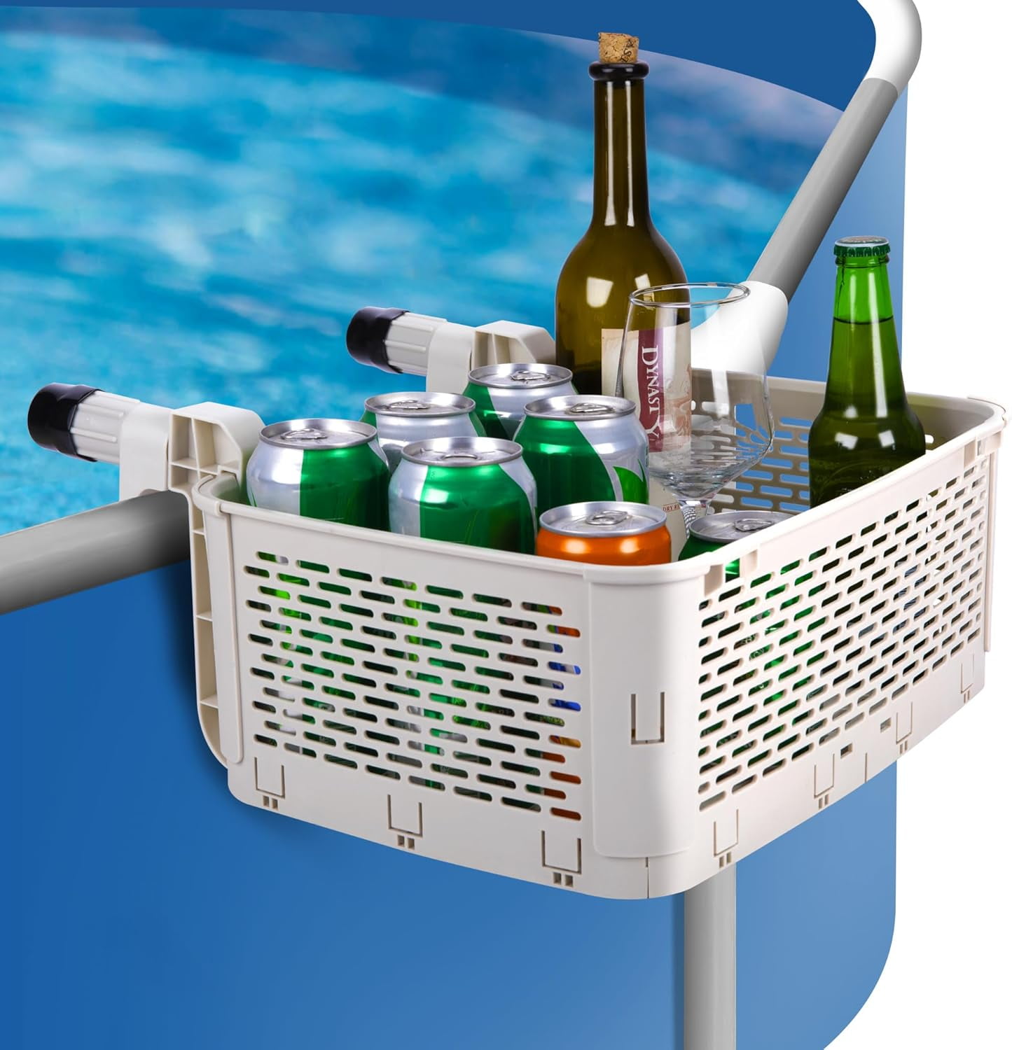Extra Large Poolside Storage Basket-Above Ground Pool Storage Basket ...