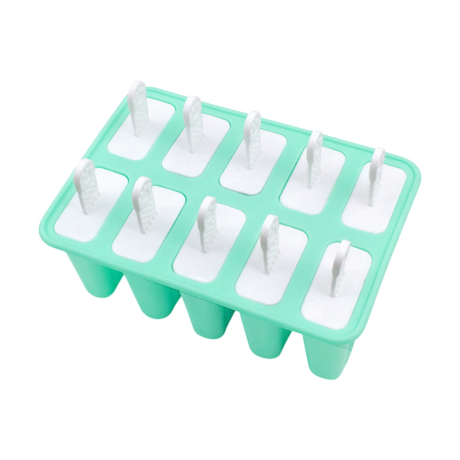 Extra Large Molds 10-Cavity - Silicone Ice Pop Maker with Sticks | for ...