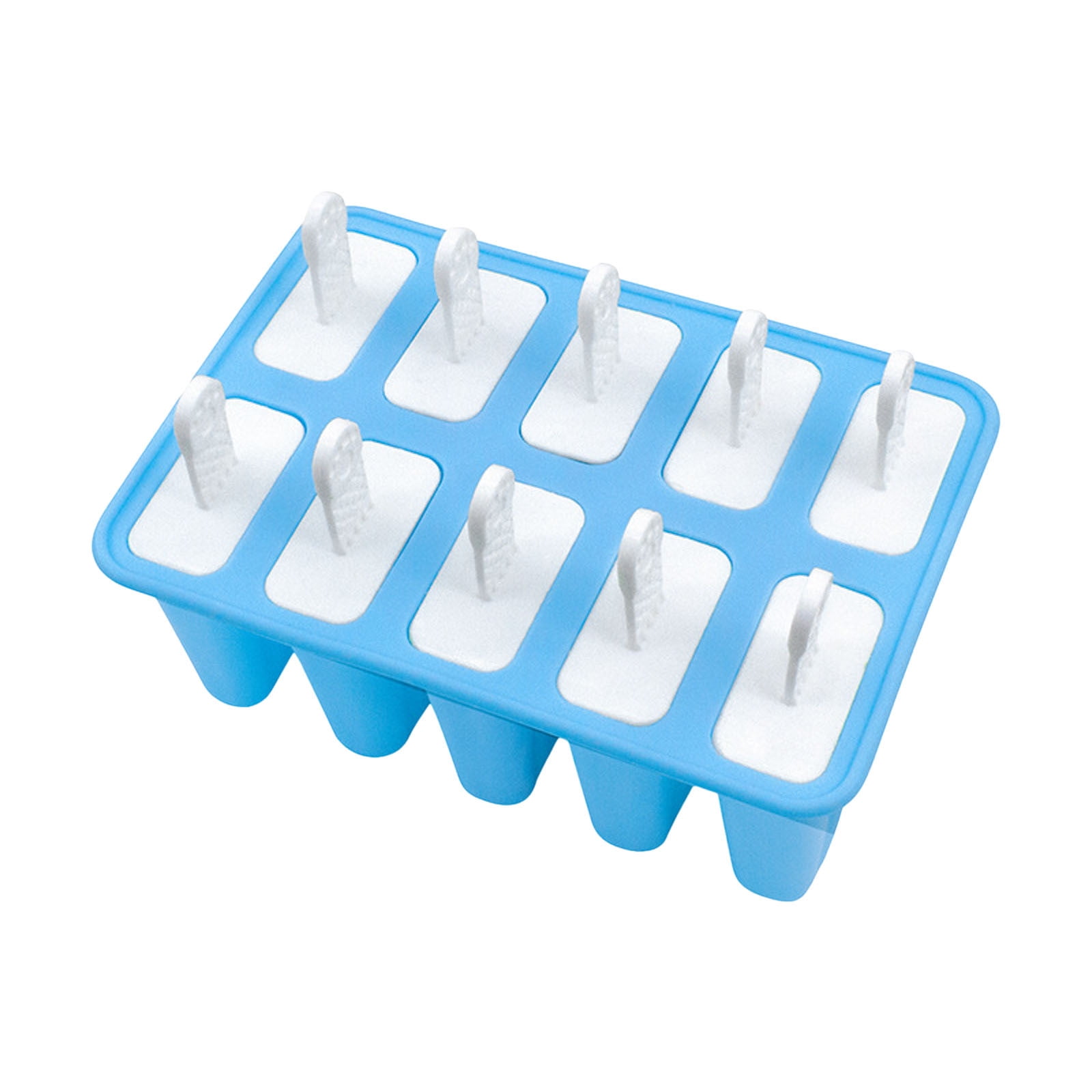 Extra Large Molds 10-Cavity - Silicone Ice Pop Maker with Sticks | for ...