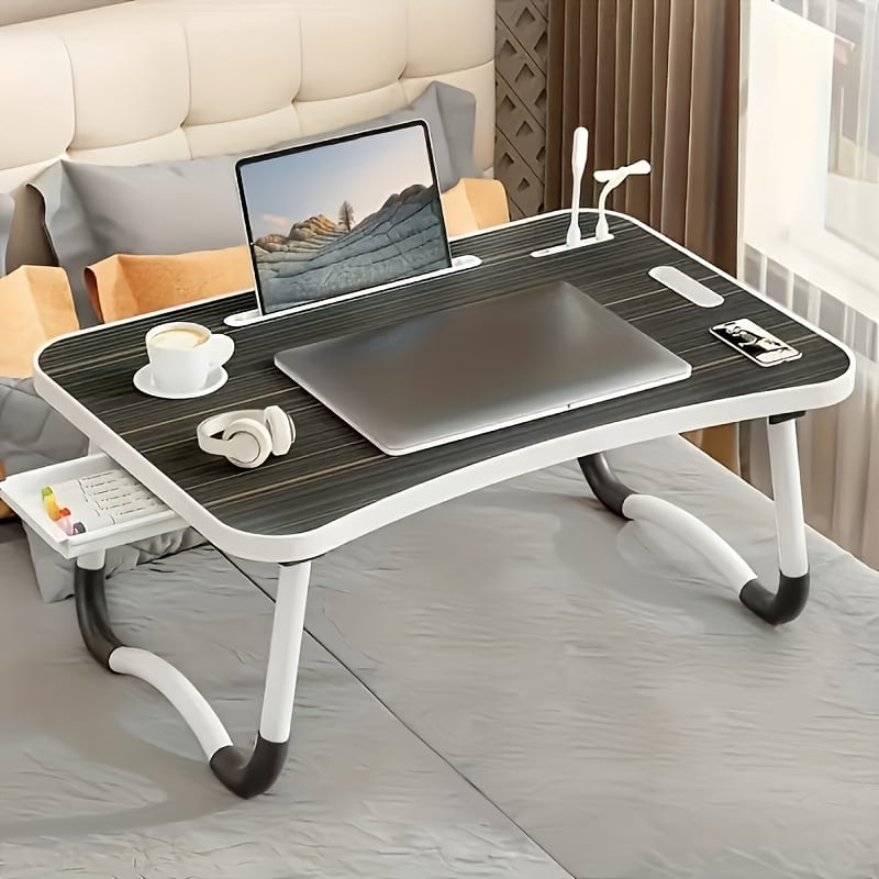 Extra Large Portable Bedside Table with USB, Cup Holder & Storage ...