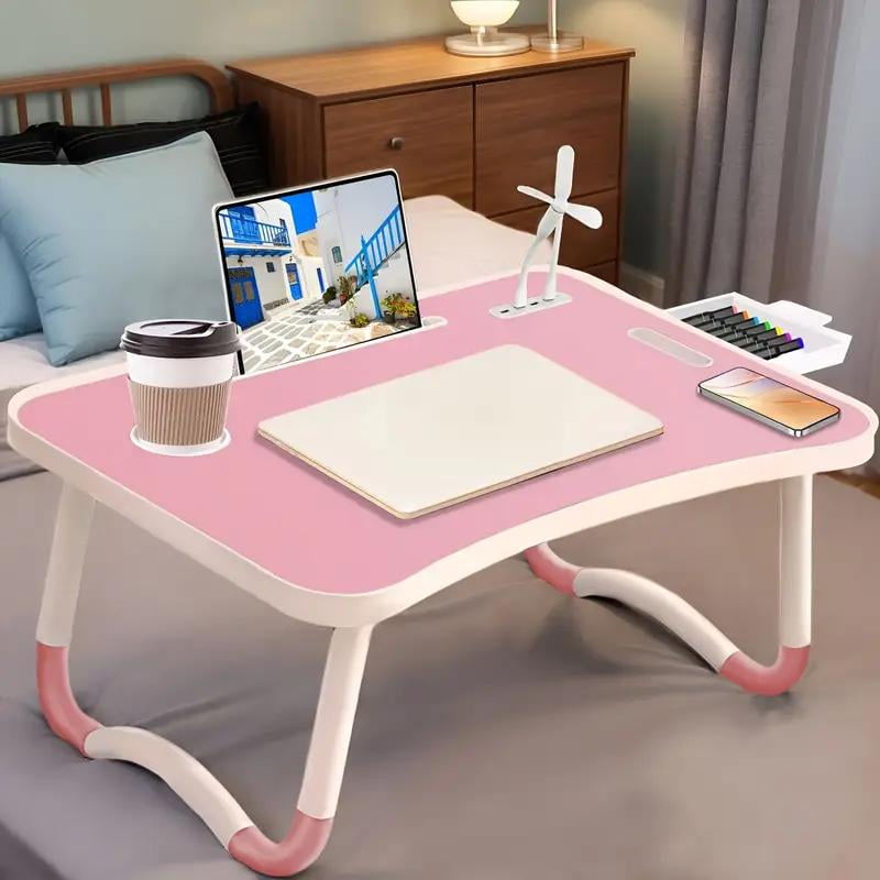Extra Large Portable Laptop Bed Desk Folding Table, Computer Stand with ...