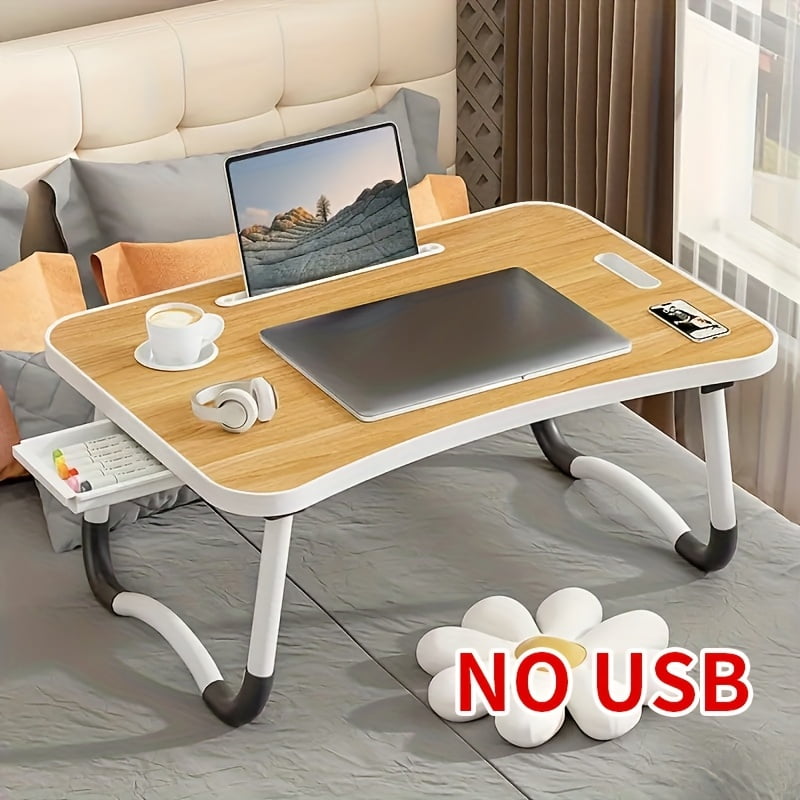 Extra Large Portable Laptop Bed Desk Folding Table, Computer Stand with ...