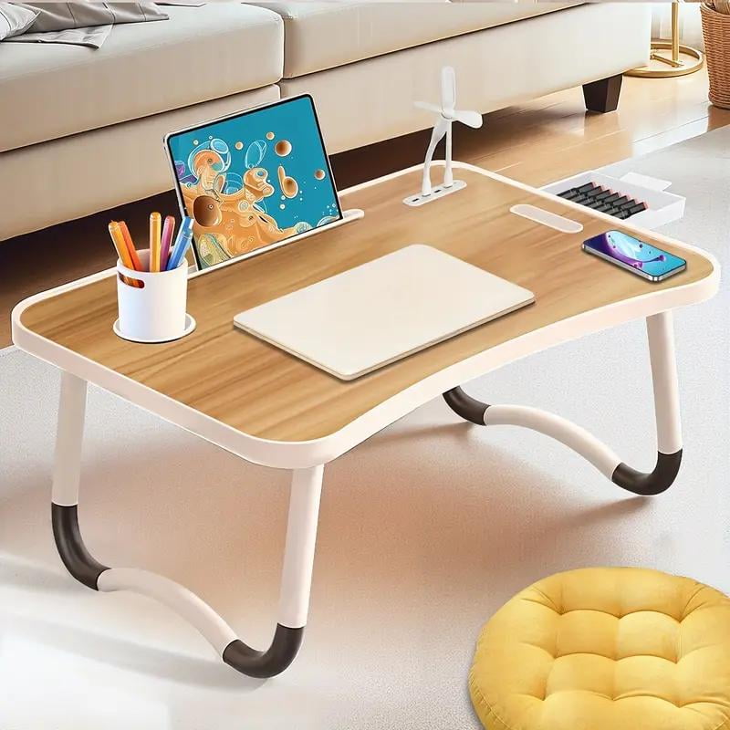 Extra Large Portable Laptop Bed Desk Folding Table, Computer Stand with ...
