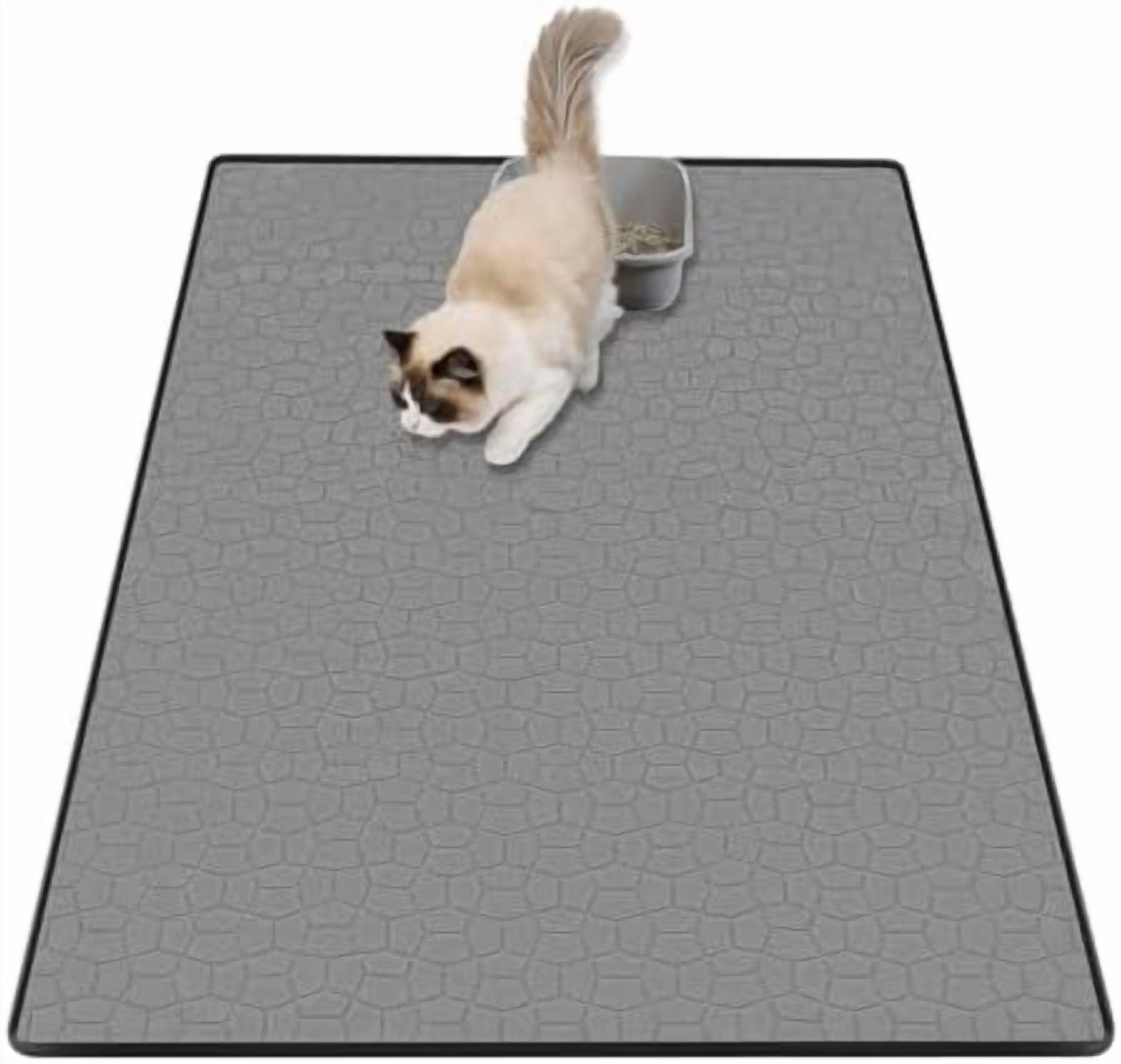 Extra Large Premium Cat Litter Mat,Cat Litter Trapping Mat, Non-Slip ...