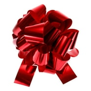 Wrapables Large 5 inch Christmas Pull Bows, Ribbon Bows for Gift Wrapping, Xmas Decorations ...