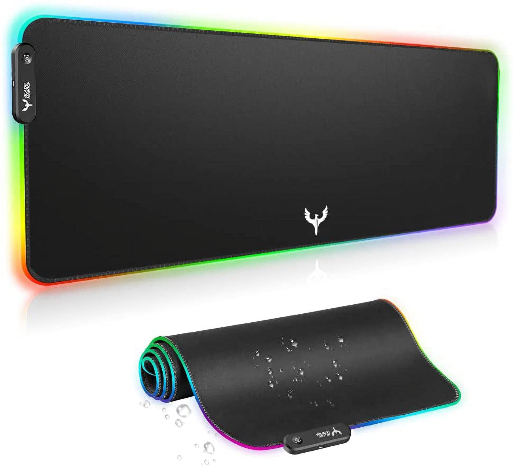 Extra Large RGB Gaming Mouse Pad-14 Light Modes, Extended Soft LED ...