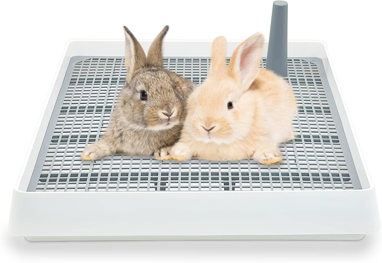 Extra Large Rabbit Litter Box, Guinea Pig Litter Pan with Grate Plastic ...