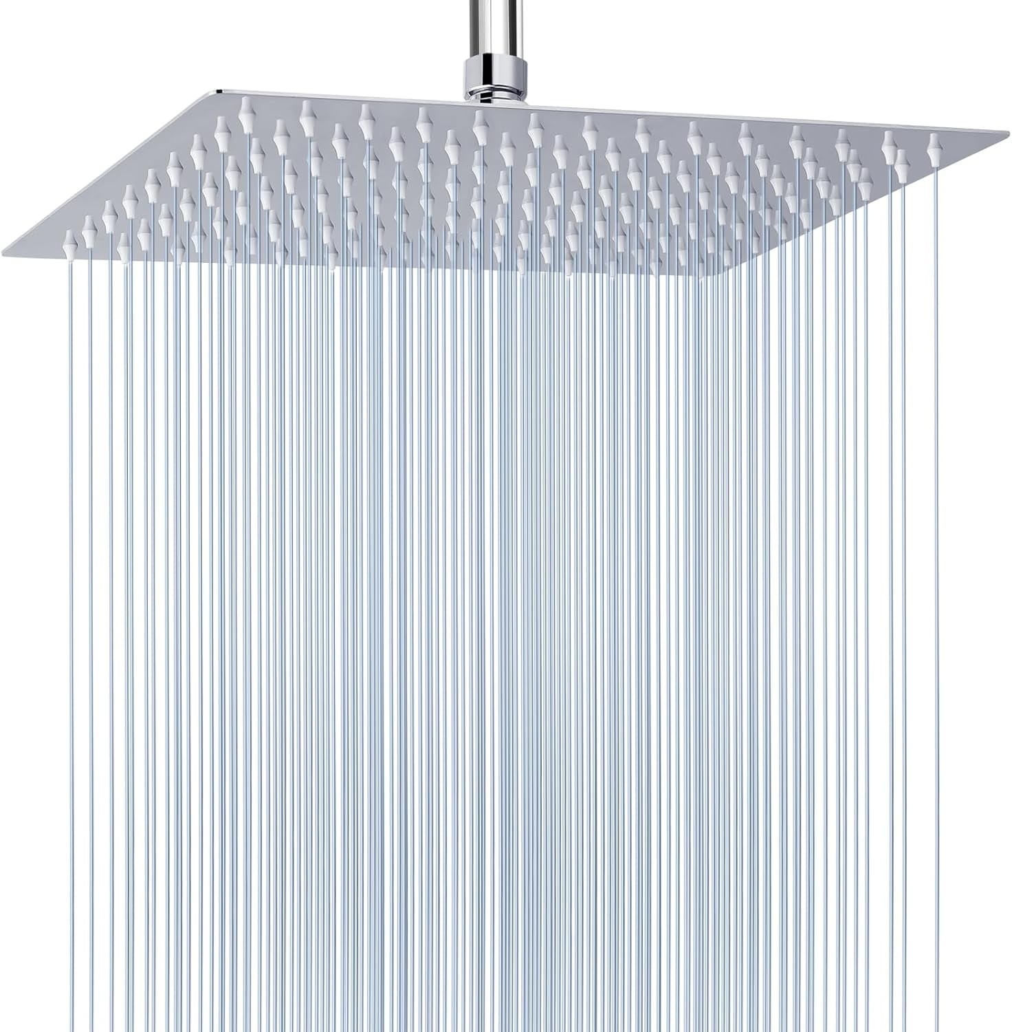 Extra Large Rain Shower Head - High Flow Square Rainfall Showerhead ...