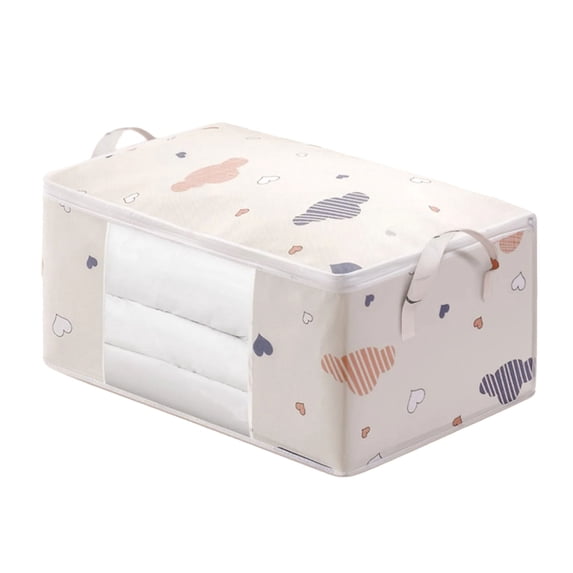 Extra Large Reinforced Handle Storage Bag for Linens Foldable Fabric ...