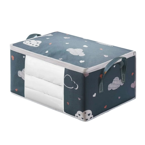Extra Large Reinforced Handle Storage Bag for Linens Foldable Fabric ...