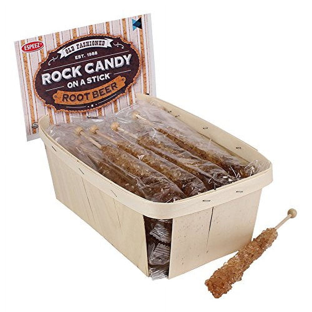 Extra Large Rock Candy Sticks: 18 Root Beer Lollipop - Brown Rock Candy ...