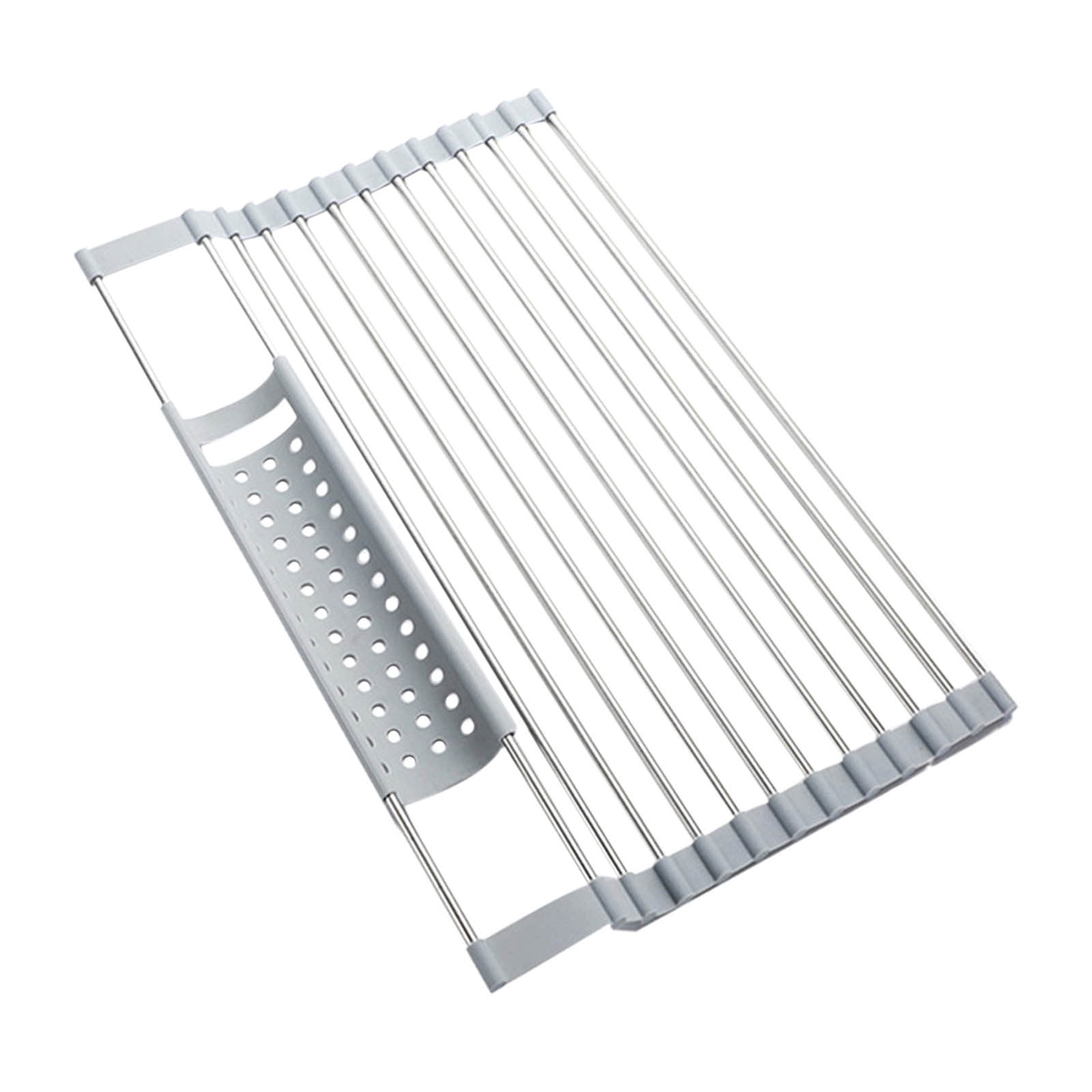 Extra Large Roll Up Dish Drying Rack, Expandable Over Sink Drainer ...
