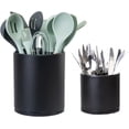 Extra Large Rotating Kitchen Utensil Holder 3 Compartment Countertop ...