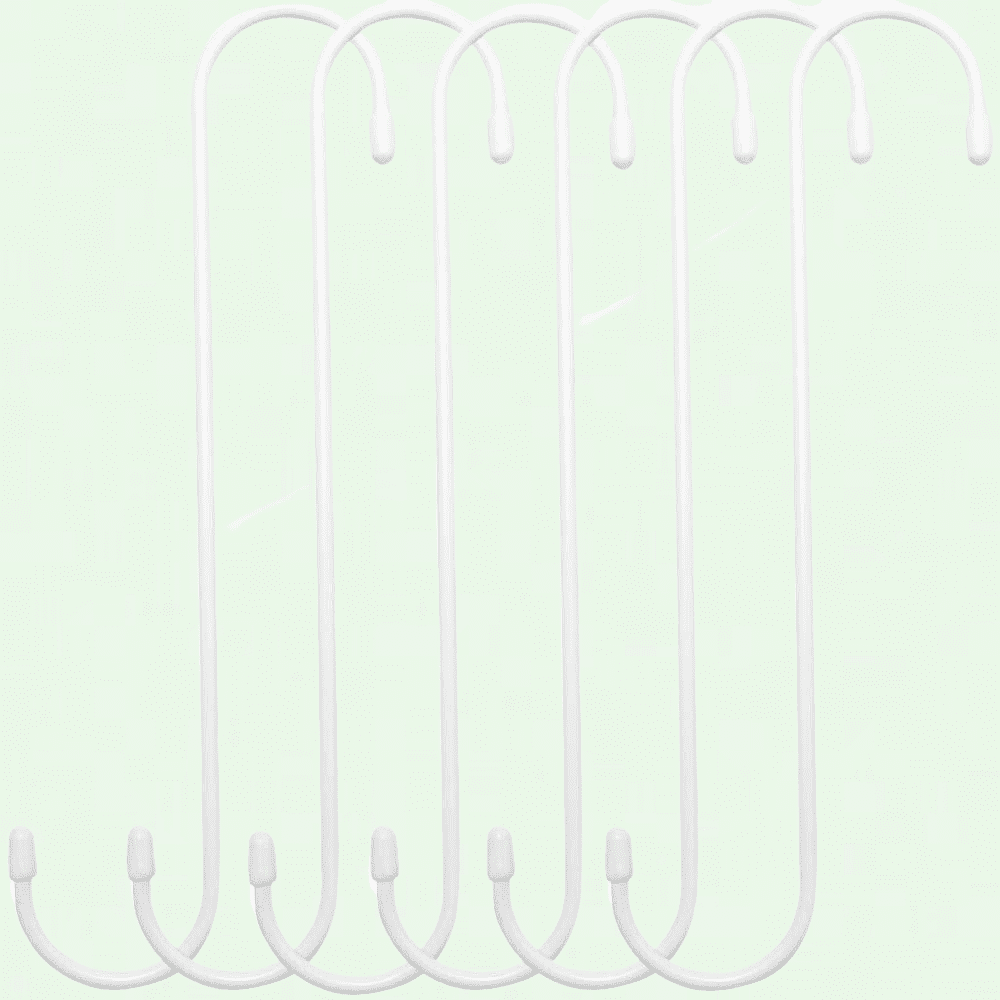 Extra Large S Hooks White 10 Inch - Heavy Duty Hanging Hooks for ...