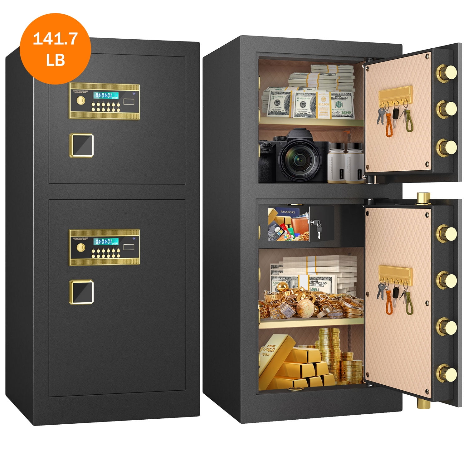 Extra Large Safe Box, 13.8 Cubic Feet Heavy Duty Big Safe with Security ...