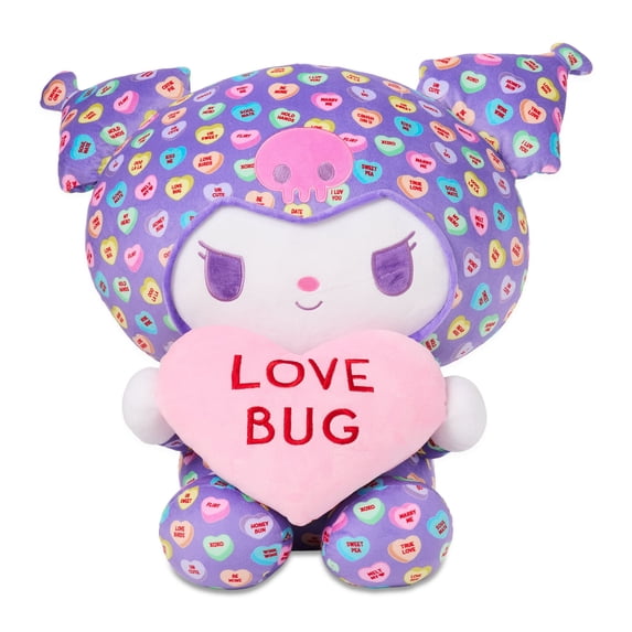 Extra Large Sanrio Kuromi™ Plush in Sweethearts Candy Onesie, 21 inch ...