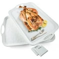 Extra Large Serving Tray with Handles, 20x13 inch, Set of 2 Melamine ...