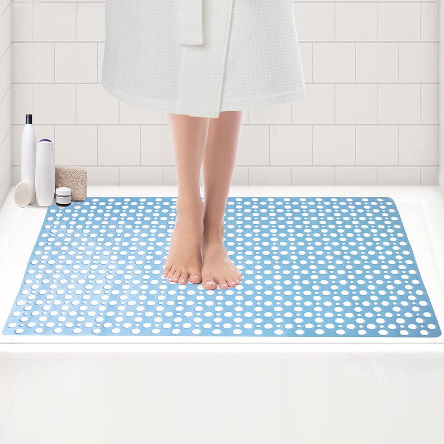 Extra Large Shower Mat Non Slip,47 * 31 Inch Bathtub Mat for Shower ...