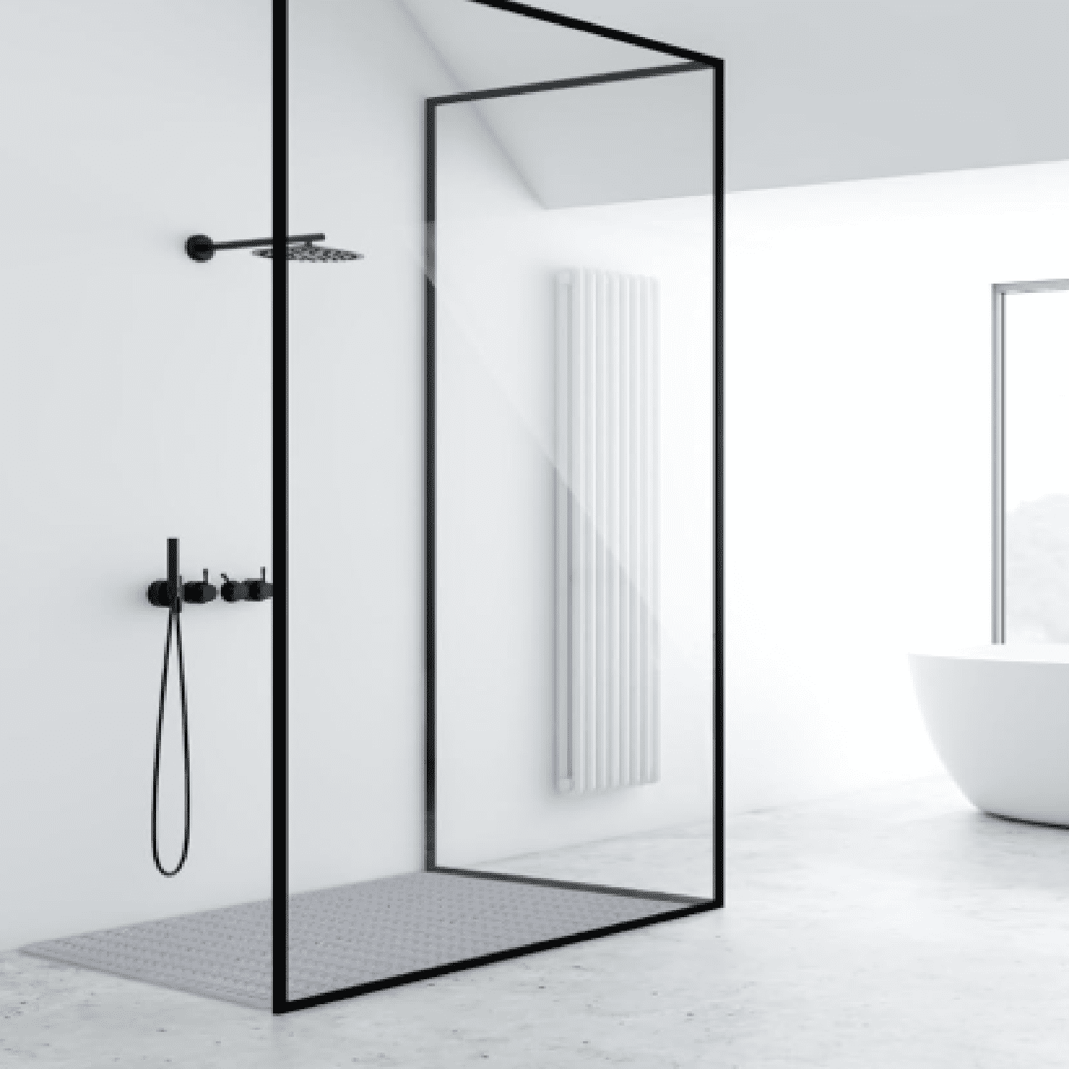 Extra Large Shower Mat Non Slip - 47 x 32 inch - XL Bathroom Shower Mat ...
