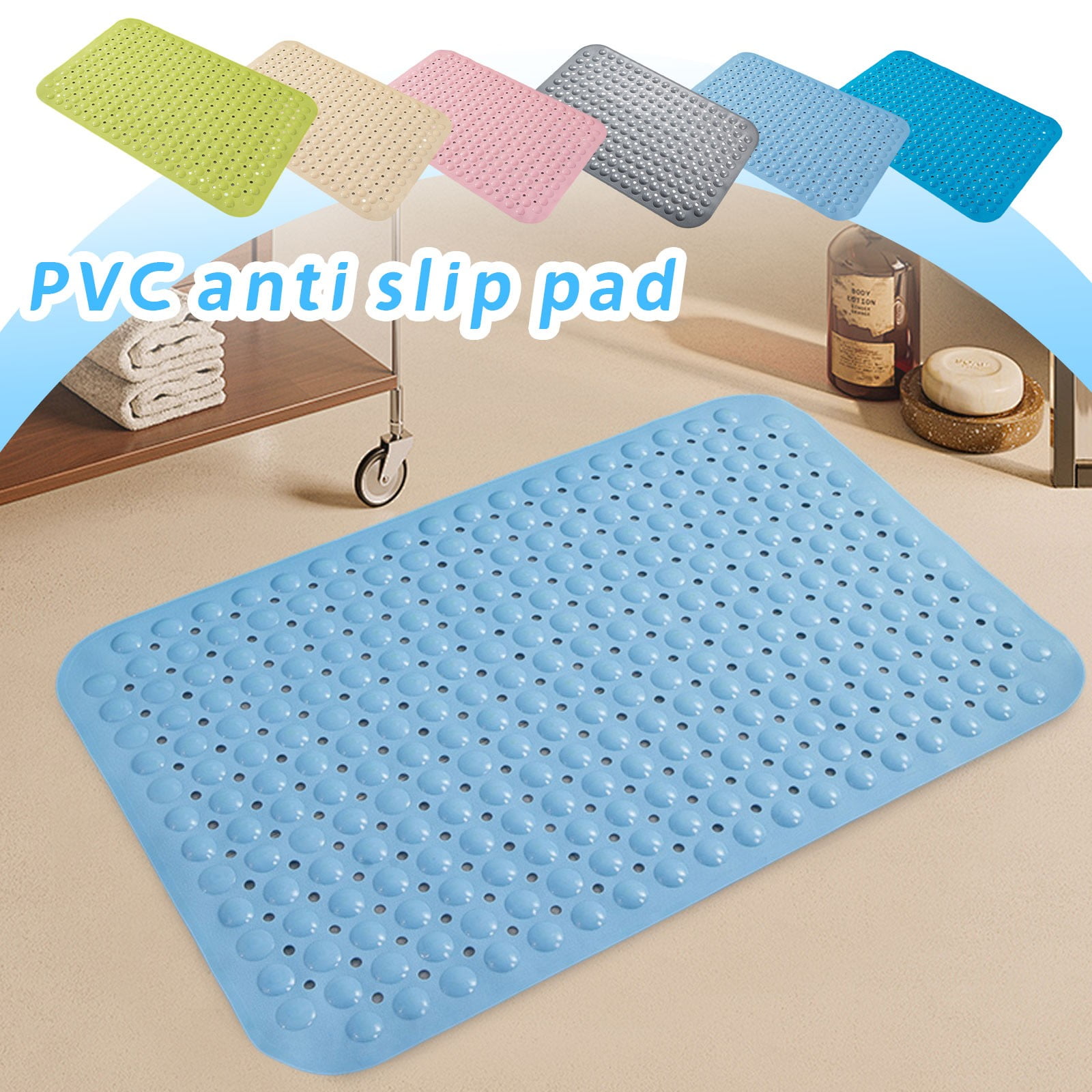 Extra Large Shower Mat, Non Slip Shower Mat, Inside Shower Mat with ...