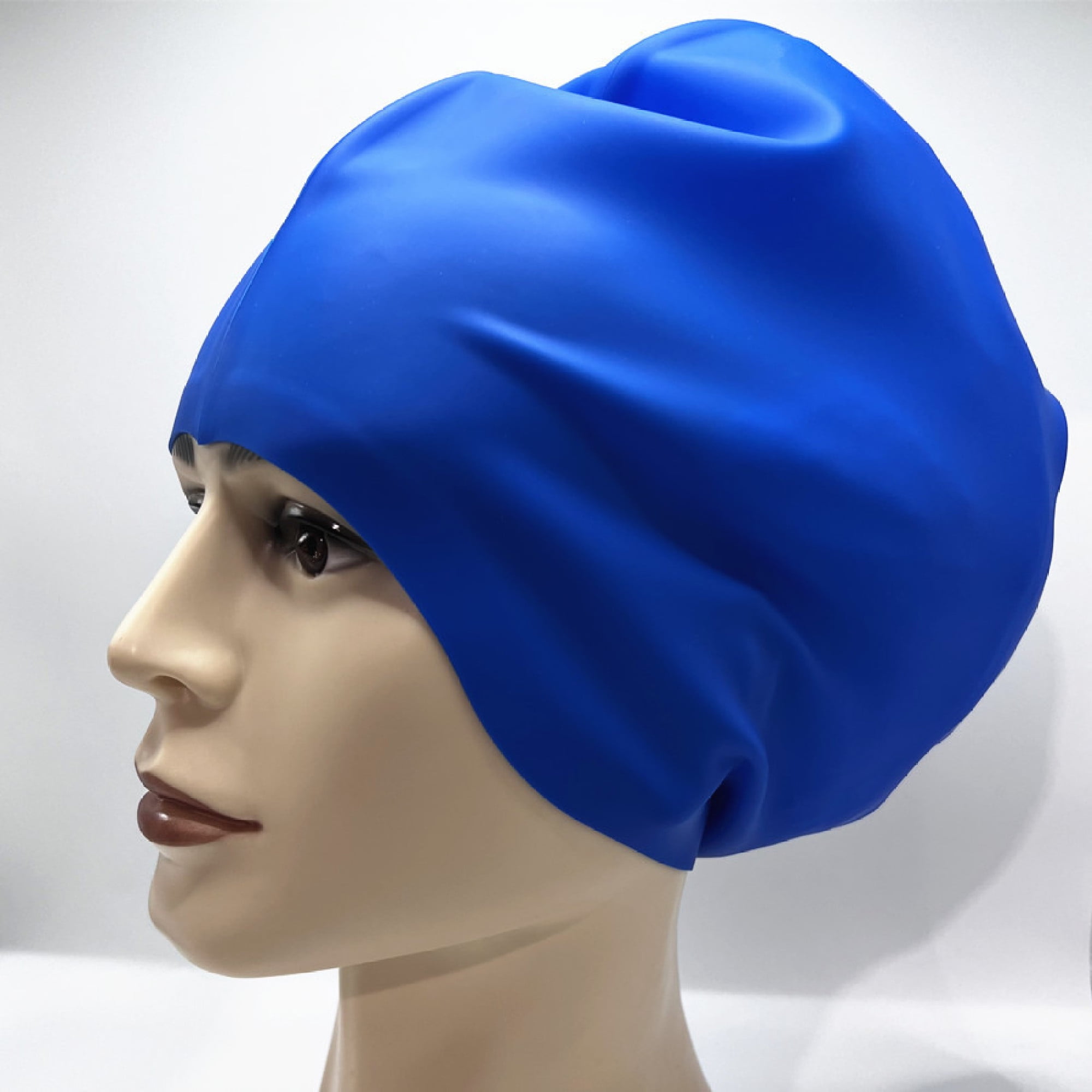 Extra Large Large Silicon Swim Cap for Long Hair Thick Curly Hair ...