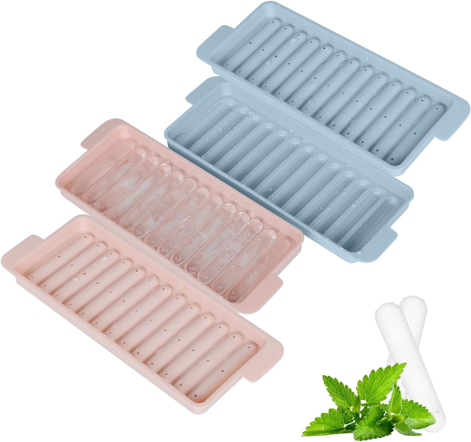 Extra-Large Silicone Freezing Tray with Lid,1-Cup Freezer Tray for Soup ...