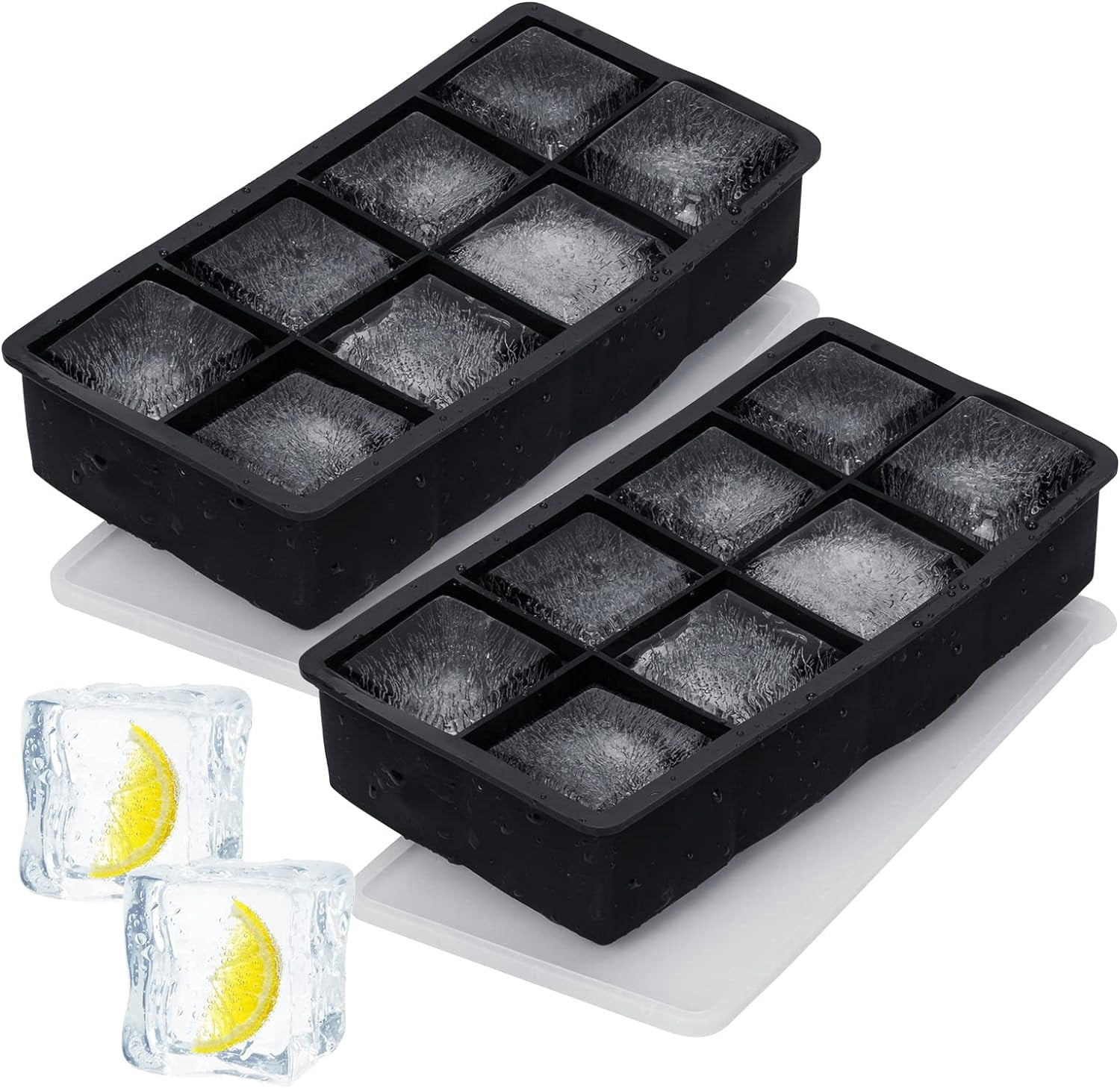 Extra-Large Silicone Freezing Tray with Lid, Baby Food Freezer Trays ...