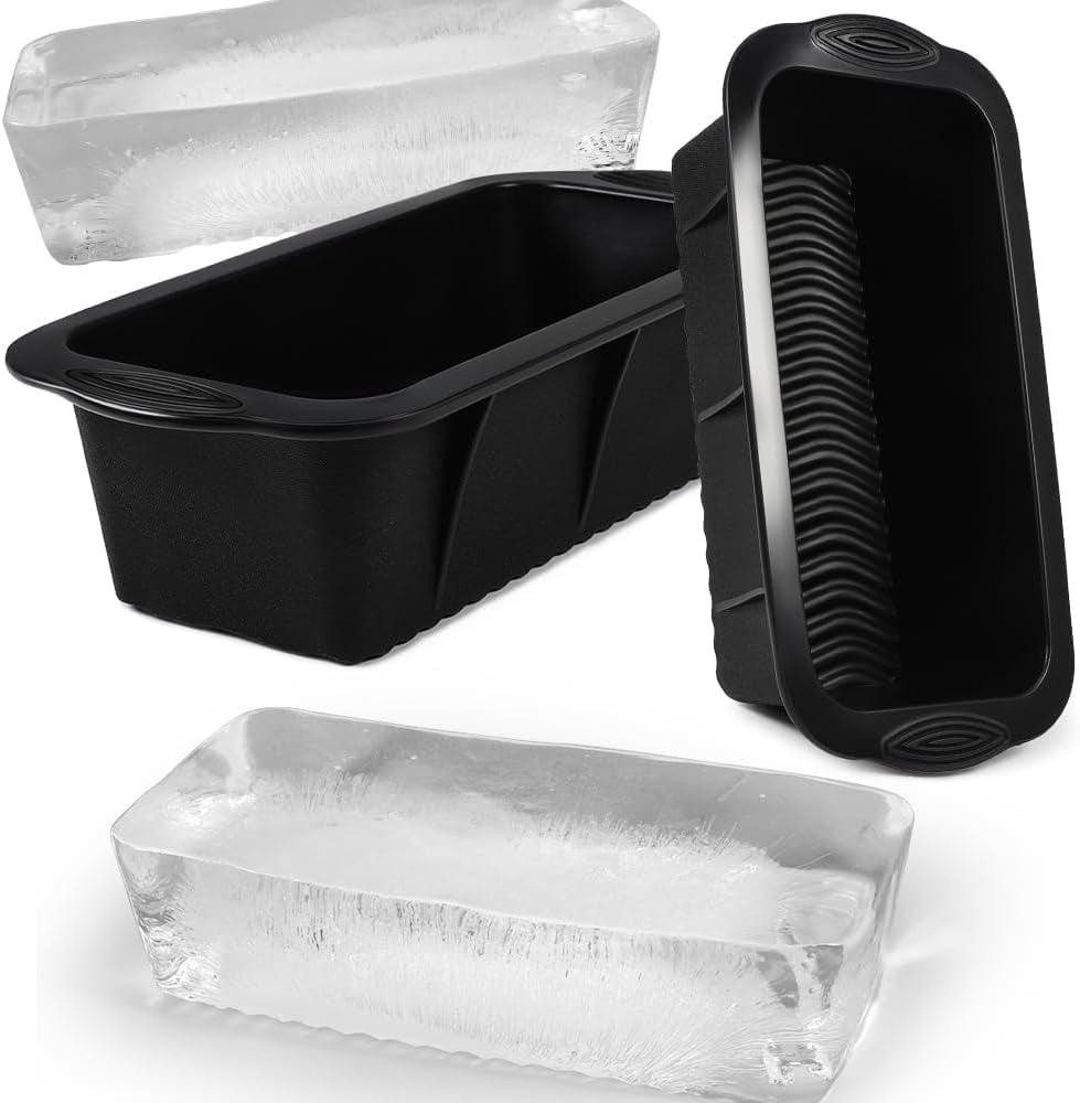 Extra Large Silicone Ice Block Mold Reusable Ice Bricks Giant Ice Maker ...