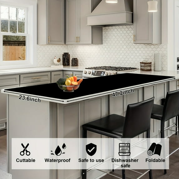 Extra Large Silicone Table Mat - Waterproof Heat-Resistant Non-Slip ...