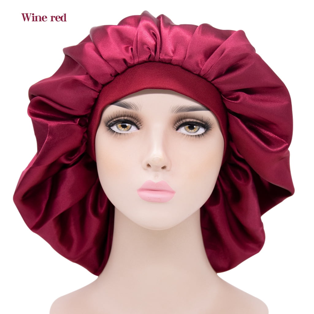 Extra Large Silk Bonnet for Sleeping, Hair Bonnets Satin Bonnet for ...