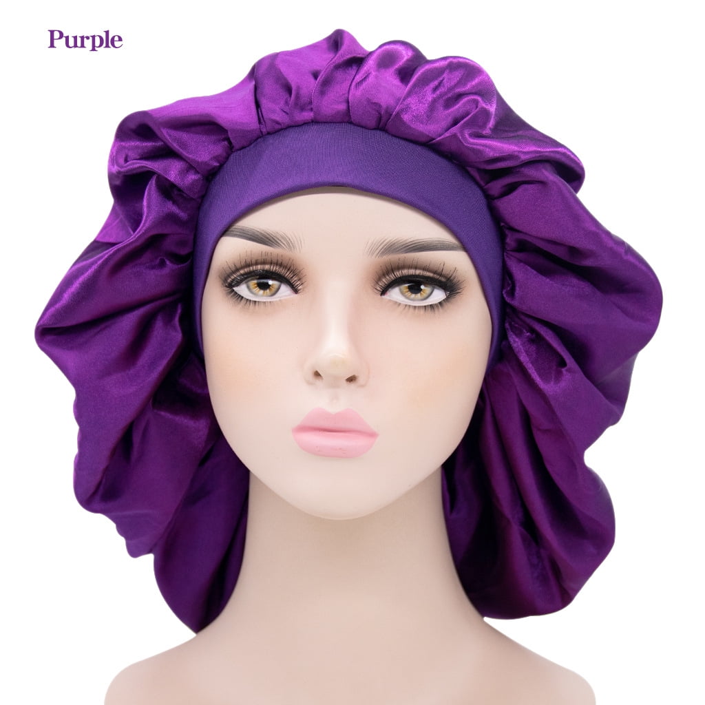 Extra Large Silk Bonnet for Sleeping, Hair Bonnets Satin Bonnet for ...