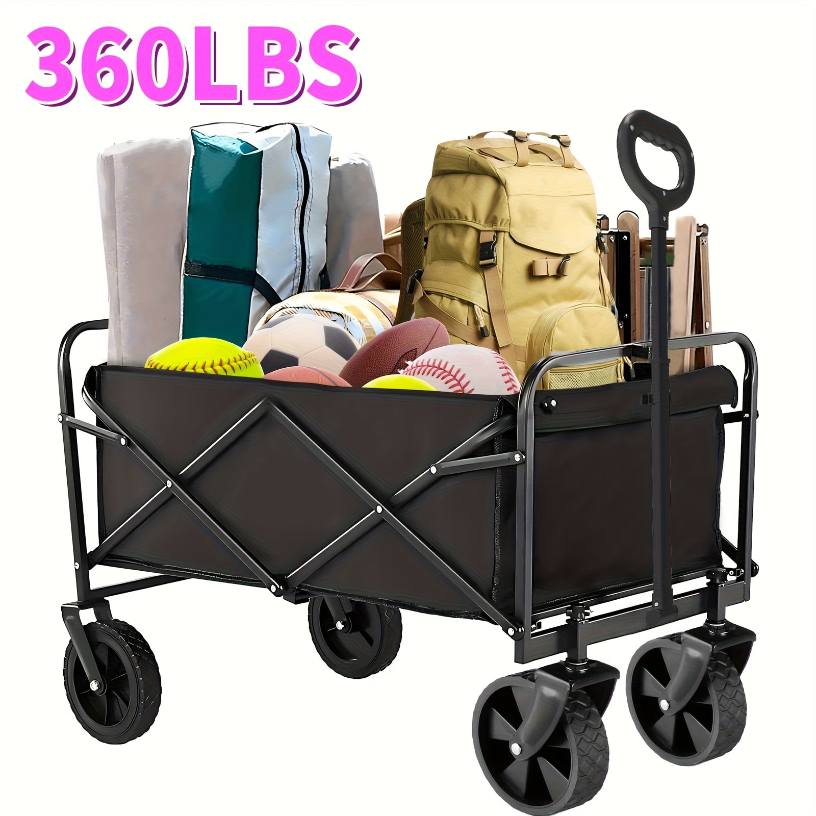 Extra Large Size 300-450lbs Large Capacity Foldable Storage Vehicle ...