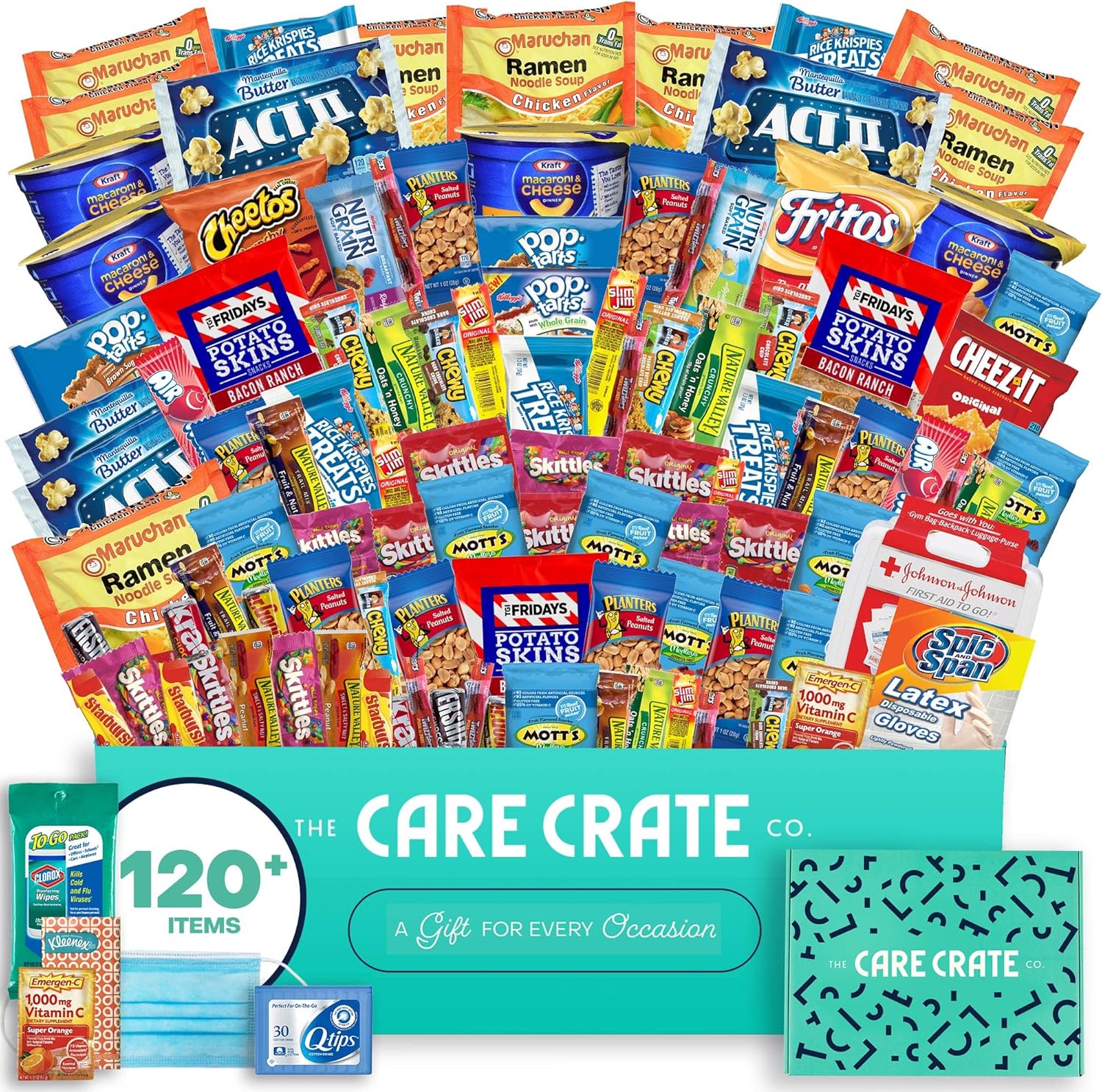 Extra Large Snack & Personal Care Box - 120+ Items Including Personal ...