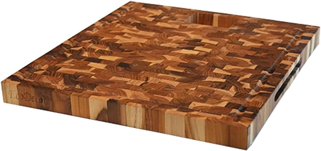 Extra Large Solid Teak Butcher Block 34”x20” End Grain Cutting Board ...