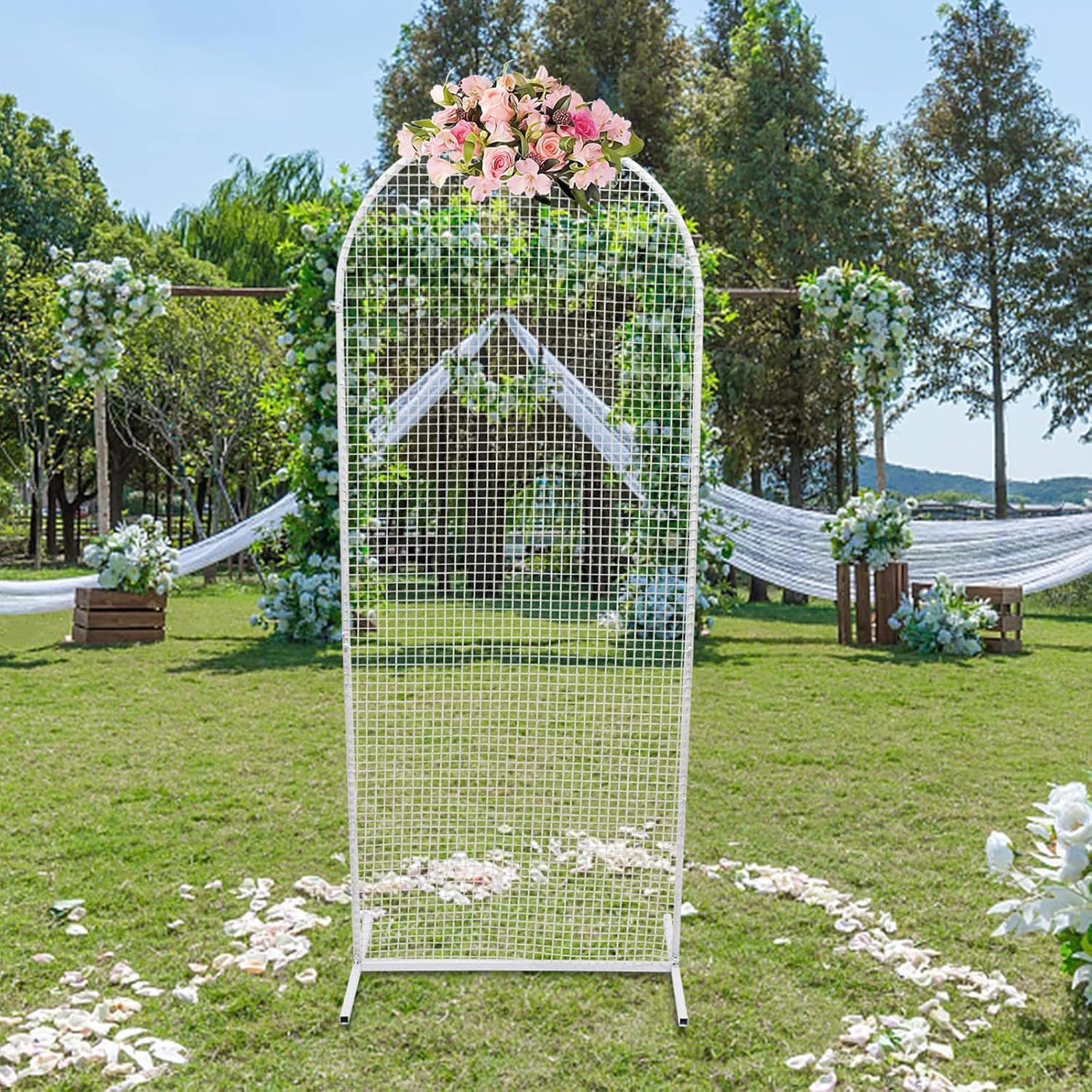 Extra Large Square/Hexagon Wedding Arches for Ceremony,Wedding Metal ...