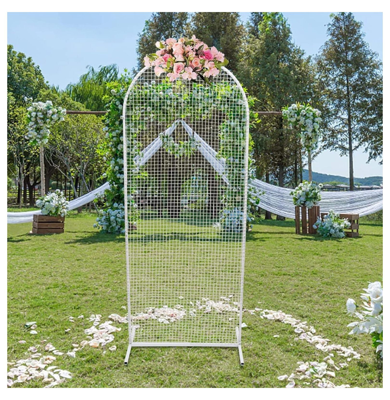 Extra Large Square/Hexagon Wedding Arches for Ceremony,Wedding Metal ...