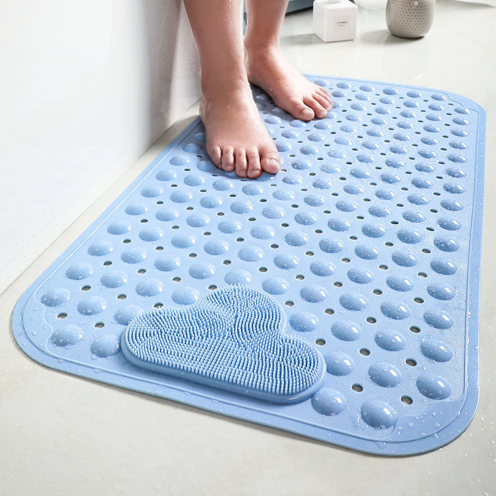 Extra Large Square Shower Mat, Bathtub Mats with Suction Cup Safety ...